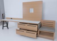 China Expansive Linear Desk Left / Right In Hotel Bedroom for sale