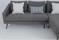 China Fashionable Modern L Shape Sofa / Couch For Living Room for sale