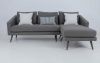 China Fashionable Modern L Shape Sofa / Couch For Living Room for sale