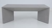 China Stone Commercial Furniture Large Rectangular Cocktail Table At Lower Deck for sale