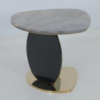 China Living Room Custom Side  Coffee  Table With Marble Top Metal Frame for sale