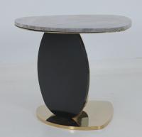 China Living Room Custom Side  Coffee  Table With Marble Top Metal Frame for sale