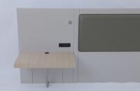 China Luxury Hilton Gaeden Inn Hotel Bedroom Furniture Modern King Headboard With Attached Nightstands for sale