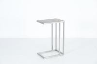 China Hotel Furniture Guestroom Public Space Metal Base C Shape End Table for sale