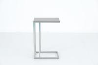 China Hotel Furniture Guestroom Public Space Metal Base C Shape End Table for sale