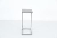 China Hotel Furniture Guestroom Public Space Metal Base C Shape End Table for sale