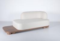 China customized Luxurious Reclining Chaise Lounge with Extended Ottoman for sale
