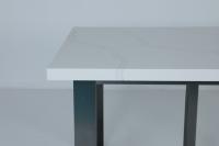 China Custom Modern Style Hotel Bar Table with Stone Top and Stainless Steel Base for sale