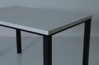 China ADA Four-Person Table With Square Stone Countertop for Hospitality Industry for sale