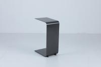 China Minimalist Light Luxury Deluxe Guestroom Black C Shape End Table for sale