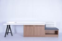China Customized Modern Simple linear desk With Luggage Bench And Dresser For The Hotel for sale