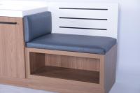 China Customized Modern Simple linear desk With Luggage Bench And Dresser For The Hotel for sale