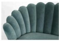 China Wooden Popular Event Furniture Rental Long Back Blue Velvet Fabric Wedding Sofa for sale