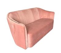 China Hot 2018 New design pink  velvet tufted living room furniture sofa,velvet wedding sofa for sale