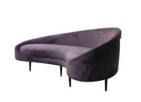 China 2018 new design french modern event wedding furniture sofa purple velvet fabric sofa for sale