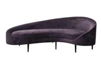 China 2018 new design french modern event wedding furniture sofa purple velvet fabric sofa for sale