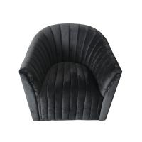 China Fancy new design contemporary single sofa,black velvet sofa event wedding sofa for sale