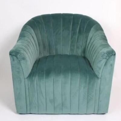 China Fancy new design contemporary single sofa,blue velvet sofa event wedding sofa for sale