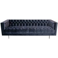 China European furniture luxury classic recliner Velvet living room sofa with golden metal base for sale
