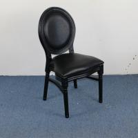 China French style oak wood frame antique wedding stackable  louis chair for sale