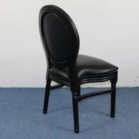 China French style oak wood frame antique wedding stackable  louis chair for sale