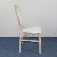 China French style oak wood frame antique wedding stackable  louis chair for sale