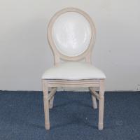 China French style oak wood frame antique wedding stackable  louis chair for sale