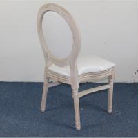 China French style oak wood frame antique wedding stackable  louis chair for sale