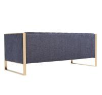 China Golden Metal Base Fabric Upholstered Sofa Upholstered Wedding Rental for sale