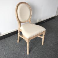 China French style oak wood frame antique wedding stackable  louis chair for sale