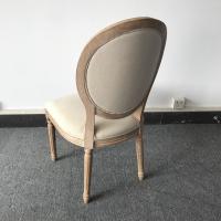 China French style oak wood frame antique wedding stackable  louis chair for sale