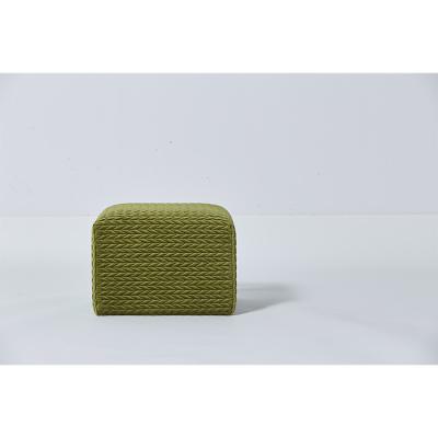 China Green Velvet Solid Wood Bedroom Ottoman Bench , Bedroom Storage Stool for sale