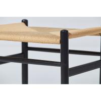 China Popular Natural Rattan Weaving Bedroom Ottoman Bench With Solid Wood Chairs for sale