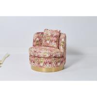 China American Style Living Room Couches Crazy Beautiful Velvet Fabric Single Leisure Chair for sale