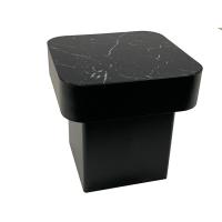 China luxury new design modern black marble top black iron frame coffee table for the home furniture for sale