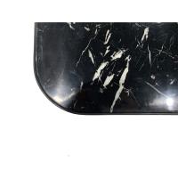 China luxury new design modern black marble top black iron frame coffee table for the home furniture for sale