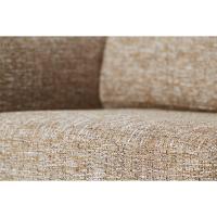China Natural Linen Material Fabric Brown Color Sofas For Small Spaces , Long Life for sale