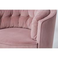 China Luxury Comfortable Living Room Furniture Couches Pink Velvet Fabric With Solid Wood for sale