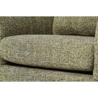 China Fashion Living Room Couches Natural Linen Material Fabric Green With Metal Base for sale
