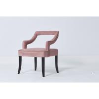 China Elegant Contracted Pink Velvet Contemporary Dining Room Chairs For Event Wedding for sale