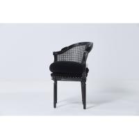 China Black Velvet Furniture Dining Room Chairs , High End Contemporary Dining Chairs for sale