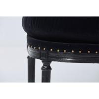 China Black Velvet Furniture Dining Room Chairs , High End Contemporary Dining Chairs for sale