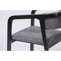 China Clean Grey Fabric Furniture Dining Room Chairs Popular Convenient Concreted Design for sale
