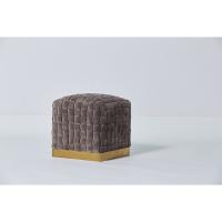 China Upholstery Brown Velvet Solid Wood Bedroom Ottoman Bench With Long Life for sale