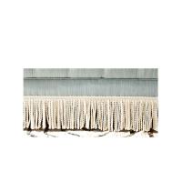 China New Design Classics Style Living Room Sofa  3 Seater Grey Velvet Fabric Sofa With Fashionable Tasseles for sale