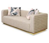 China American Classic Home Furniture Living Room Sofa 4 Seat Chesterfield Modern linen Fabric Sofa for sale
