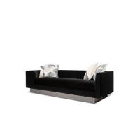China New Design Customized Professional Luxury Leisure Sofa Fabric Upholstery Wood Frame Metal Legs for sale