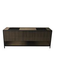 China Customized Simple Modern Bathroom Vanity Cabinets With Drawers , Eco - Friendly for sale