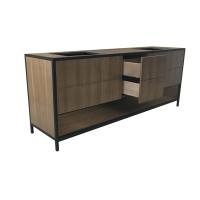 China Customized Simple Modern Bathroom Vanity Cabinets With Drawers , Eco - Friendly for sale