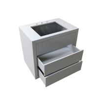 China Hilton Garden Inn Customized Modern Wood Bathroom Vanity With Two Drawers for sale